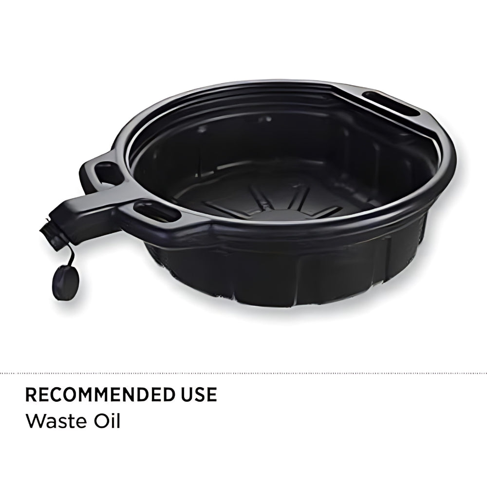 Oil Drain Pan, 4.25 Gallon (16 Liter) Capacity, with Spout Cap – GROZ USA