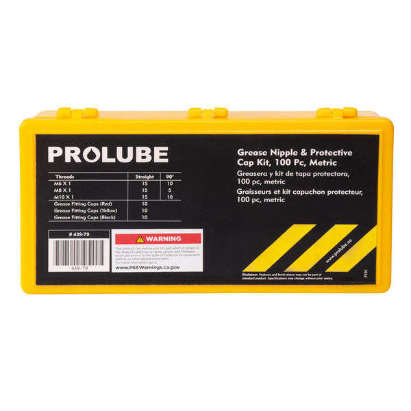 100 Pcs Grease Fitting and Extra-Long Grease Fitting Caps Set – GROZ USA