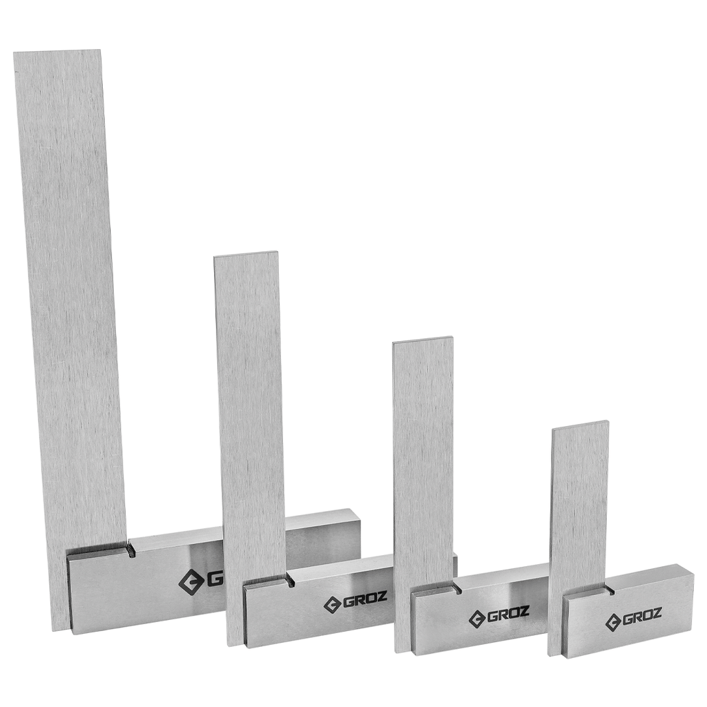 4 Piece Machinist Steel Square Precision Set – GROZ USA