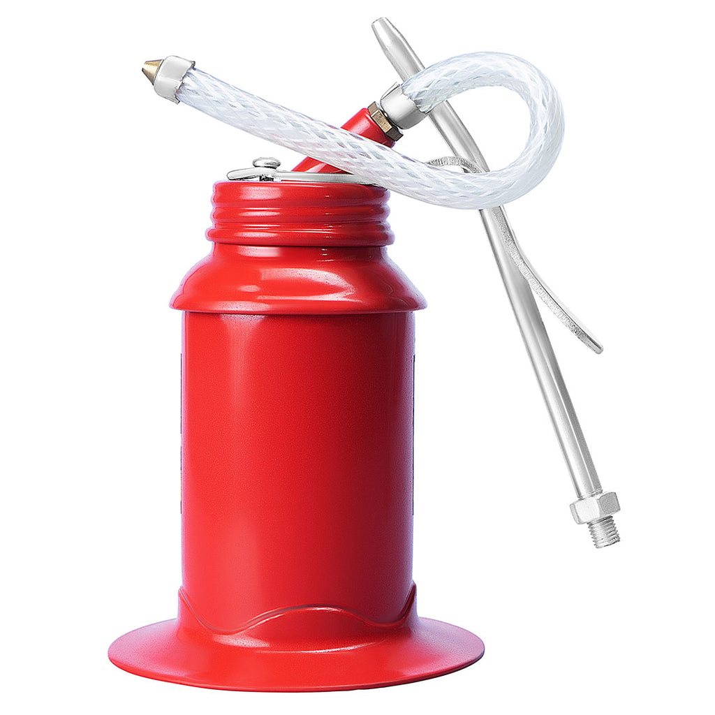 Steel Pistol Type Oil Can - Rigid & Flexible Spout w/ Base – GROZ USA