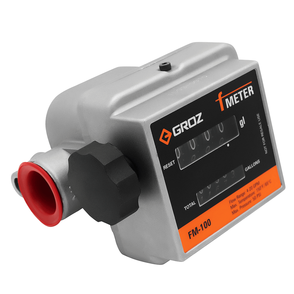 F Meter - Mechanical Fuel Meter (Gallons), 1" NPT (F) – GROZ USA