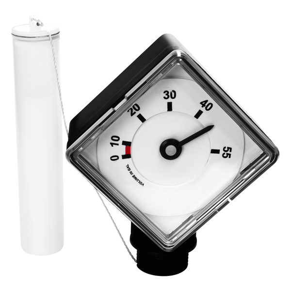 Rain Guage GROZ Drum Level Indicator With 0-210 Liter Scale 55 Gallon
