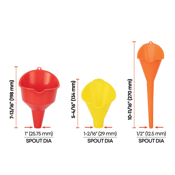 Three Piece Funnel Set – GROZ USA