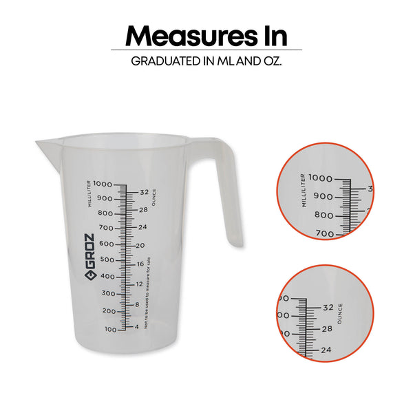 Stackable Measuring Jug, 32 oz. or 64 oz. Capacities – GROZ USA