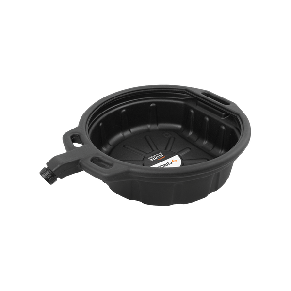 Oil Drain Pan, 4.25 Gallon (16 Liter) Capacity, with Spout Cap – GROZ USA
