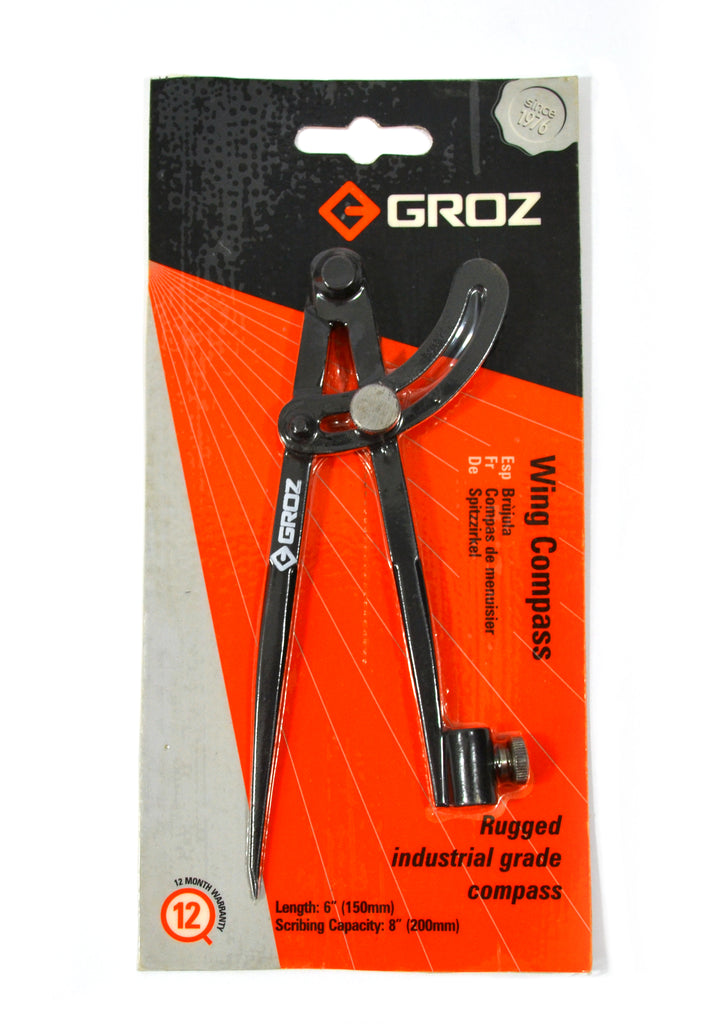 GROZ 6-Inch Wing Compass | Industrial Grade – GROZ USA