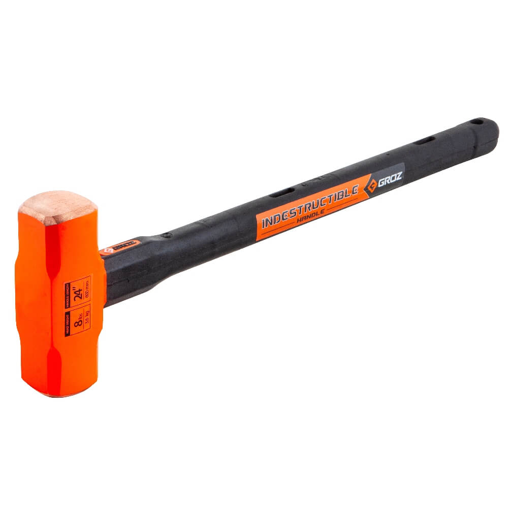 24" Indestructible Handle Copper Head Sledge Hammer, 8 lb. – GROZ USA