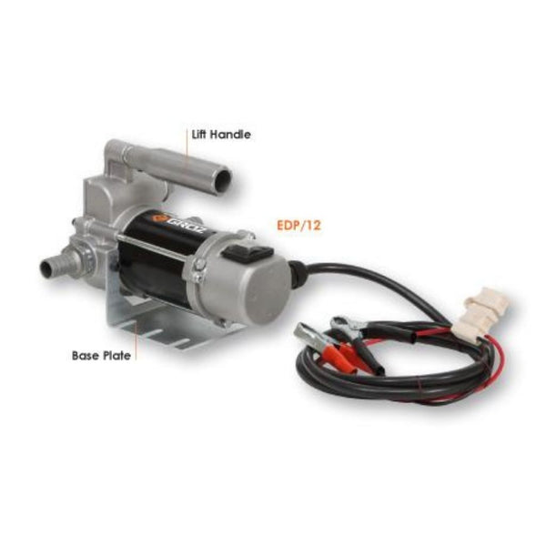 24V DC Electric Diesel Pump with Handle Hose & Battery Cable – GROZ USA