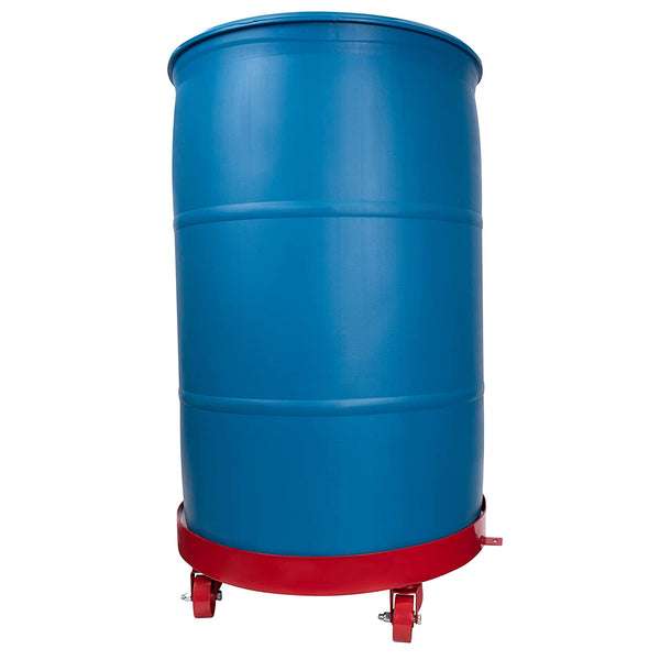 55 gallon drum dolly stand with castors. – GROZ USA