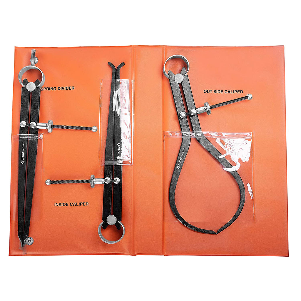 Inside, Outside Caliper & Divider Set, 8" Steel – GROZ USA