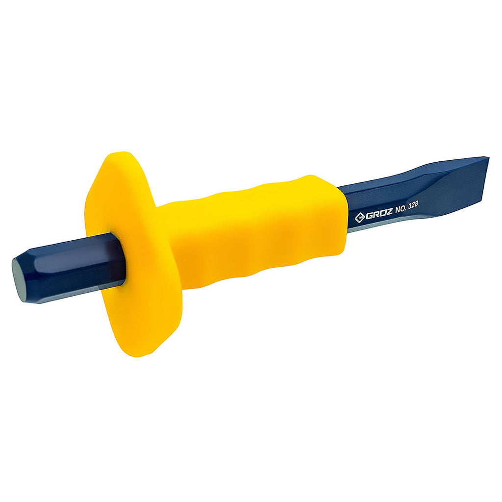 Octagonal Cold Chisel with Grip Guard, 10" - 3/4" or 1" Width – GROZ USA